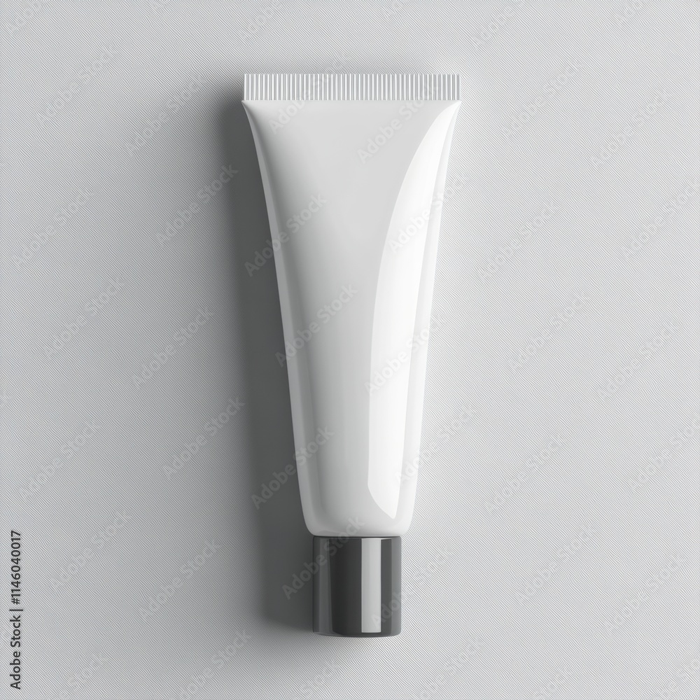 Hand cream tube packaging design, featuring crimped edges, mock-up with ...