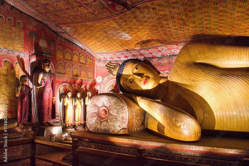 Royal Cave Temple Dambulla or Golden Temple , Sri Lanka - 18.11.2024 ...
