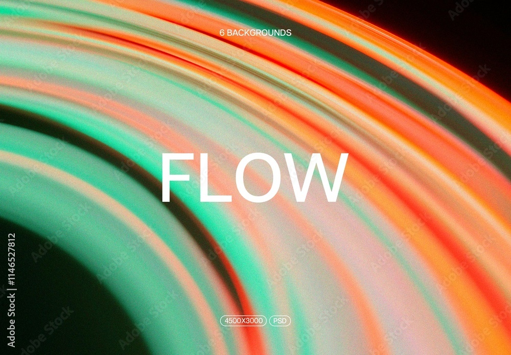 Flow Abstract Motion Backgrounds With Generative AI Stock Template ...