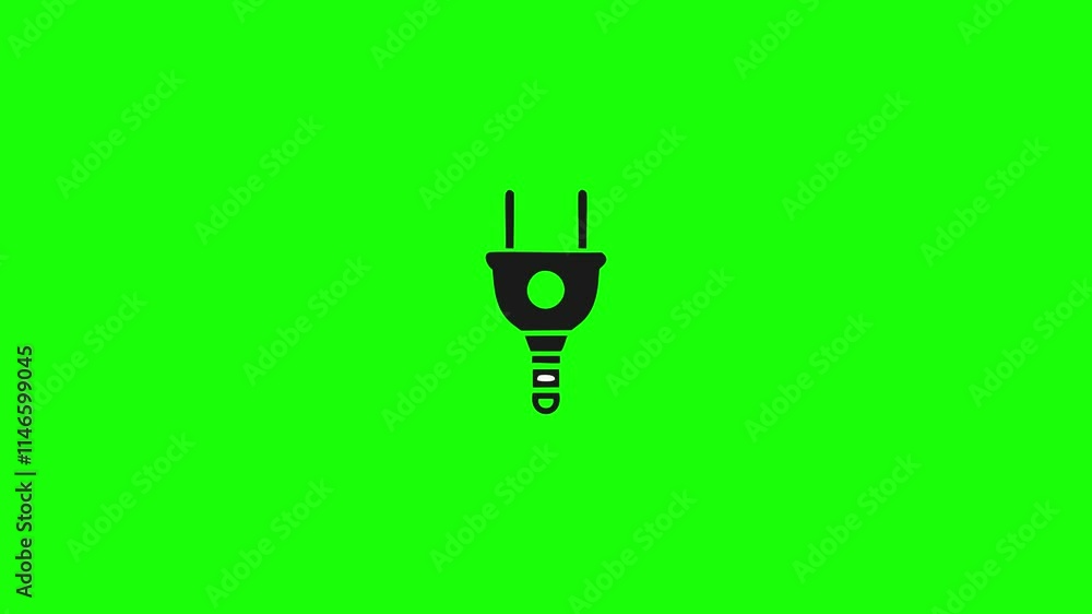 2 pin plug icon. Electric plug icon. Electric power plug icon ...