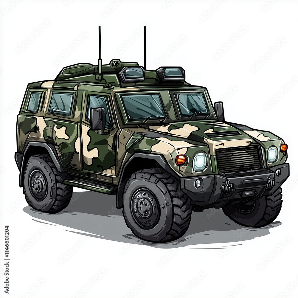 Photo & Art Print Military Truck, SUV - Rugged Tactical Vehicle for ...
