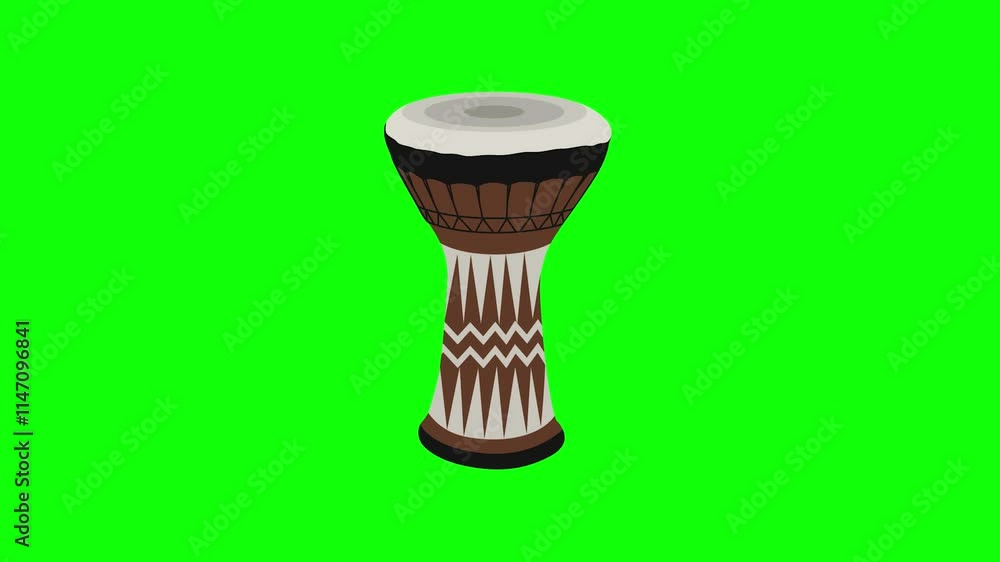 Tabla drum animation. arabic Percussive Music Instrument motion on ...