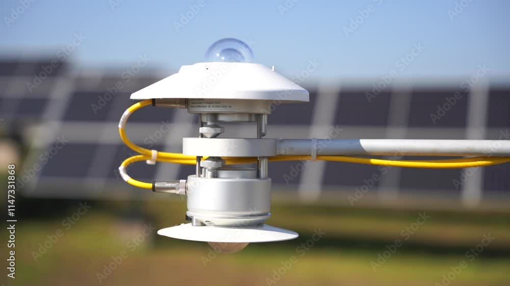 Solar radiation sensor or Pyranometer for calculate the light values ...