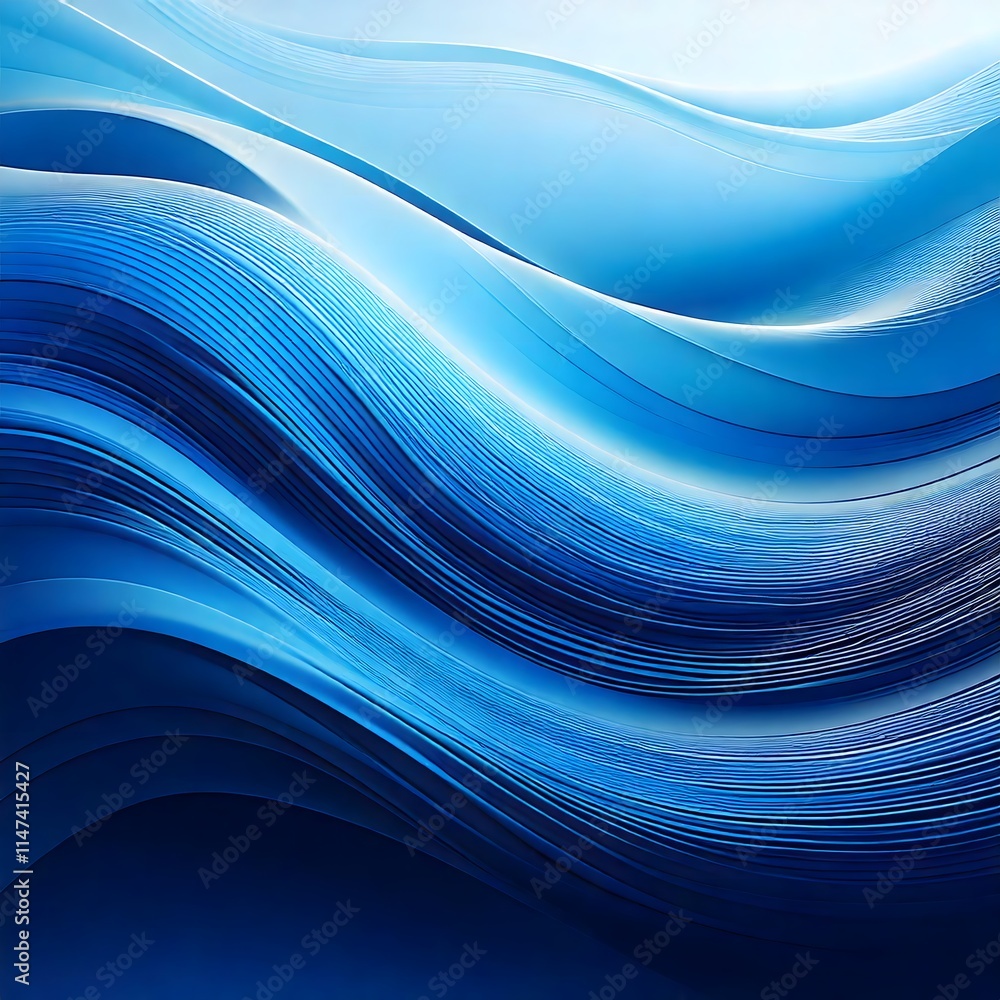 Free 4K Blue Gradient Curves and Wave Abstraction Wallpaper for Mobile ...