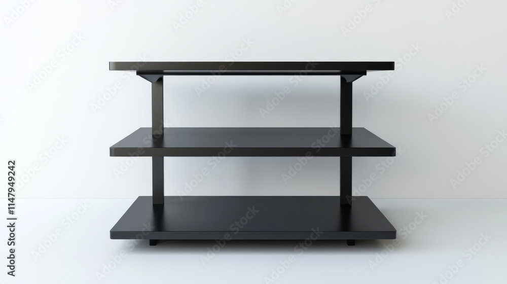 Black POS display stand for products in supermarket, store and shop ...