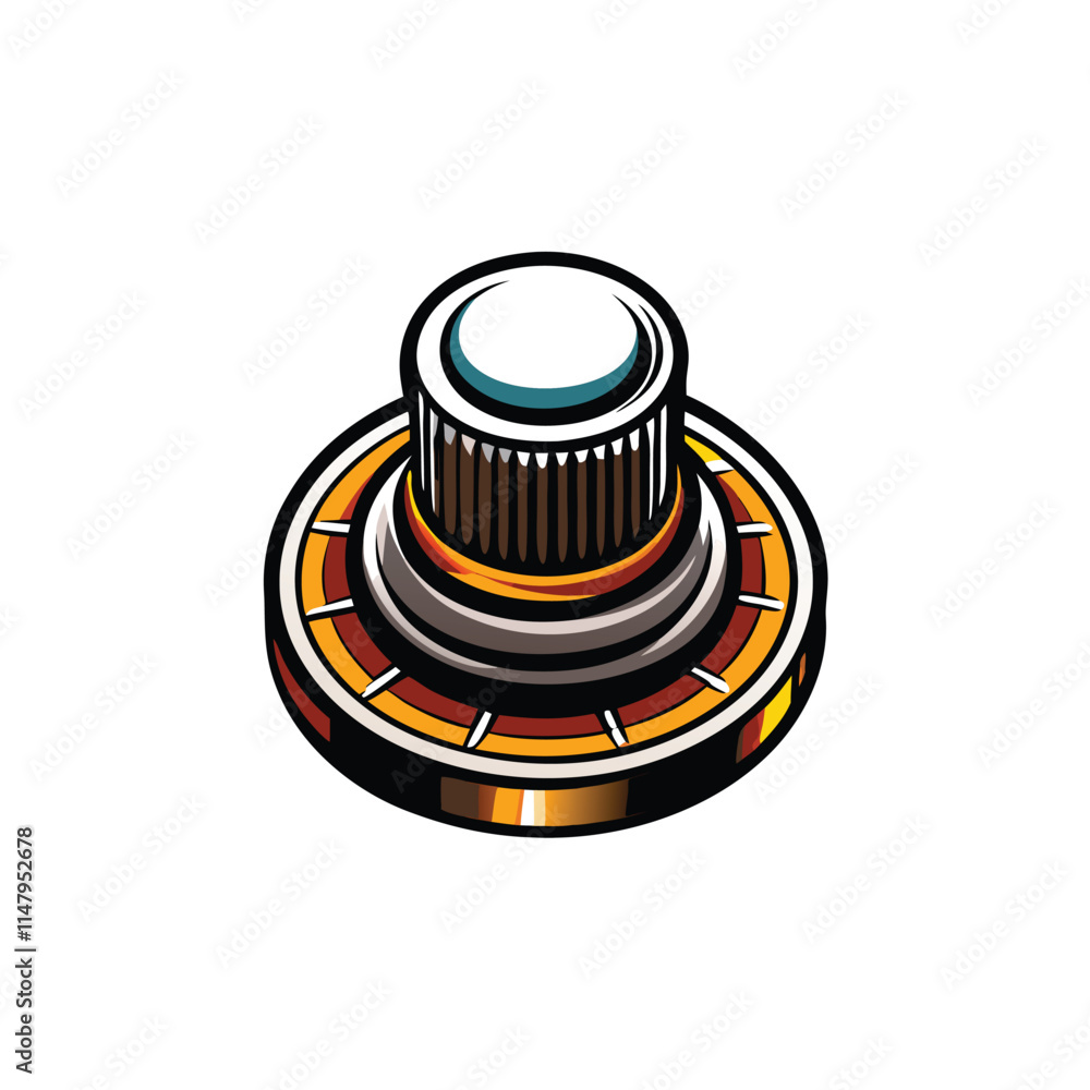 Photo & Art Print Create a clean vector illustration of a potentiometer ...