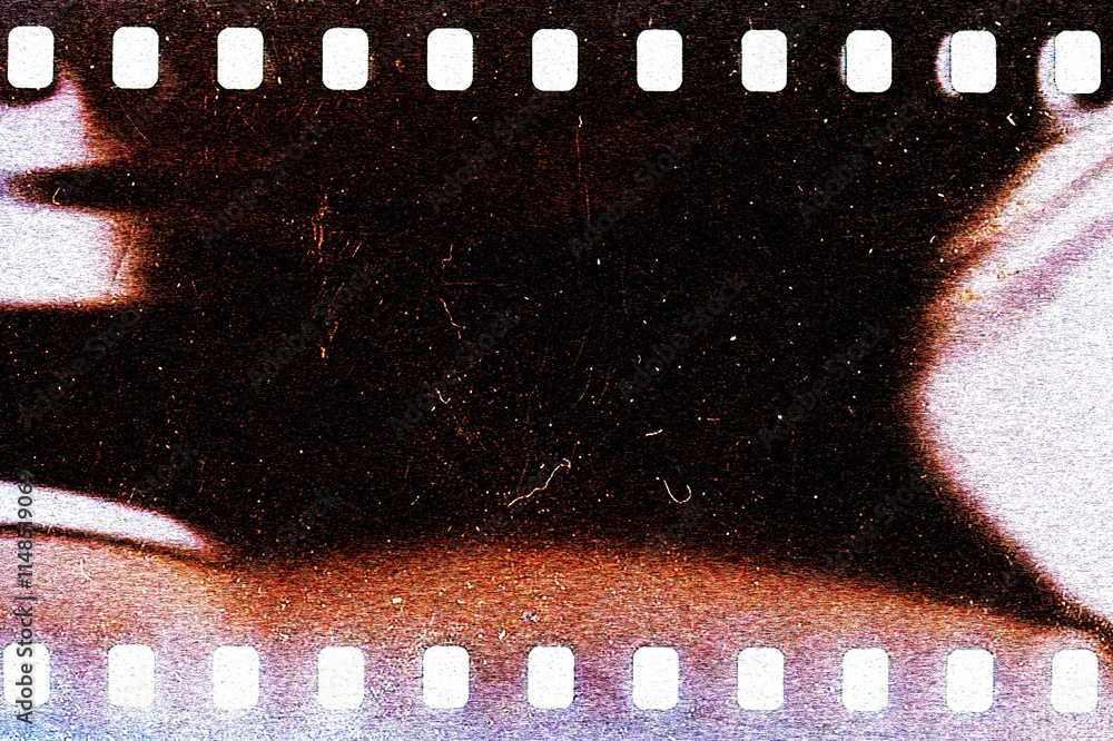 Scratched scanned texture of an old film with noise and dust with a ...