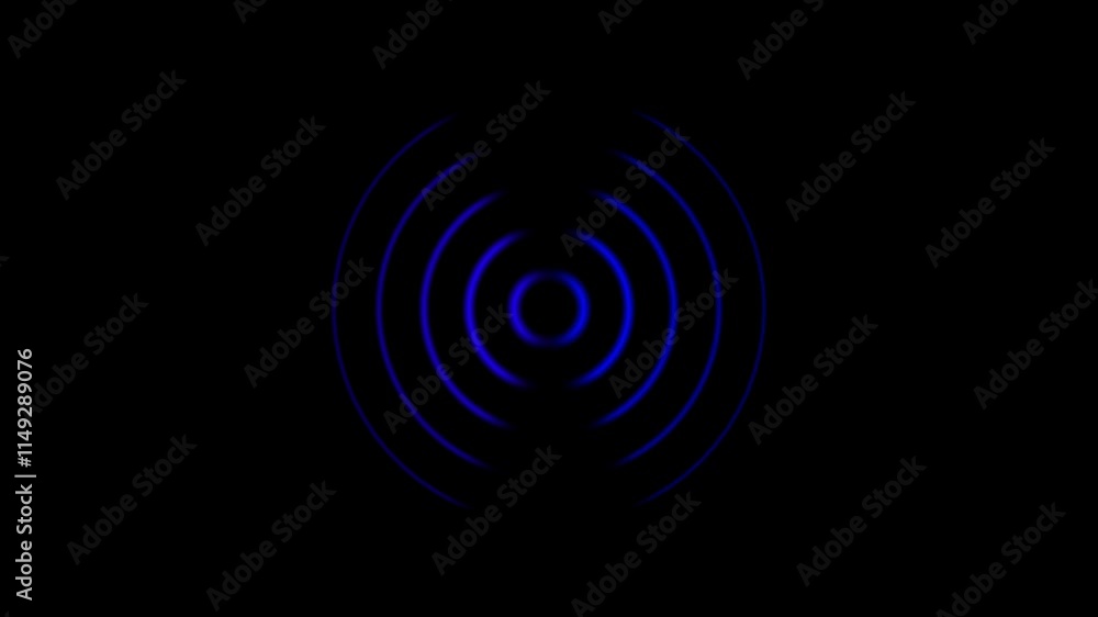Radio waves signal animated background. Radio Waves Looping Background ...