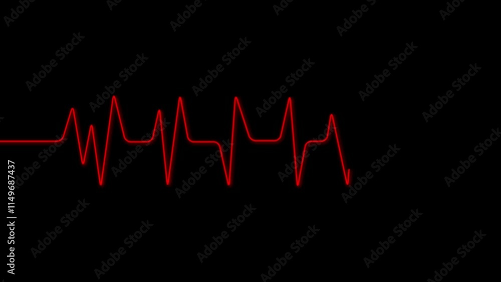 Seismometer scale drawing waves of an earthquake on a paper. Measuring ...
