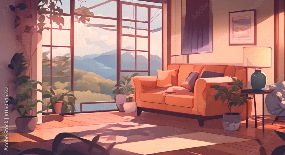 Starting Soon screen overlay loop animated virtual backgrounds cozy lo ...