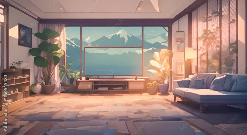 Starting Soon screen overlay loop animated virtual backgrounds cozy lo ...