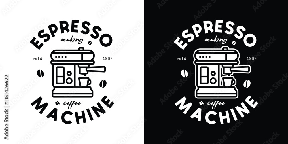 Poster Espresso coffee machine emblem – Wall Art | UkPosters