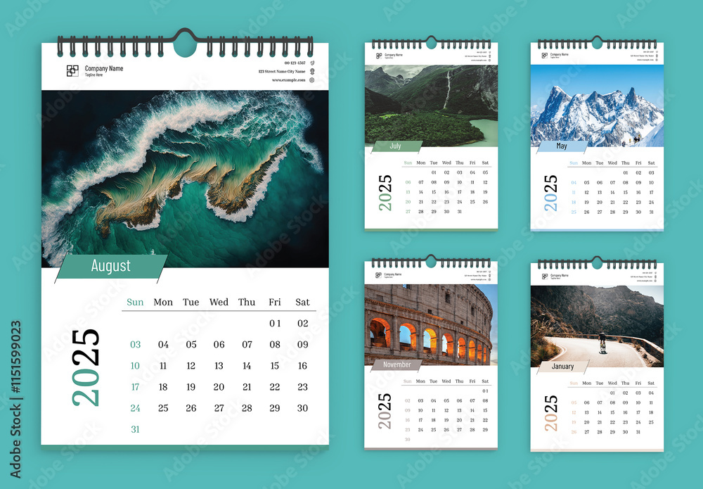 Calendar Design Template Stock Template | Adobe Stock