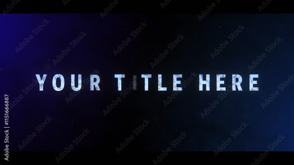Cinematic Digital Distortion Cyber Title Intro Stock Template | Adobe Stock