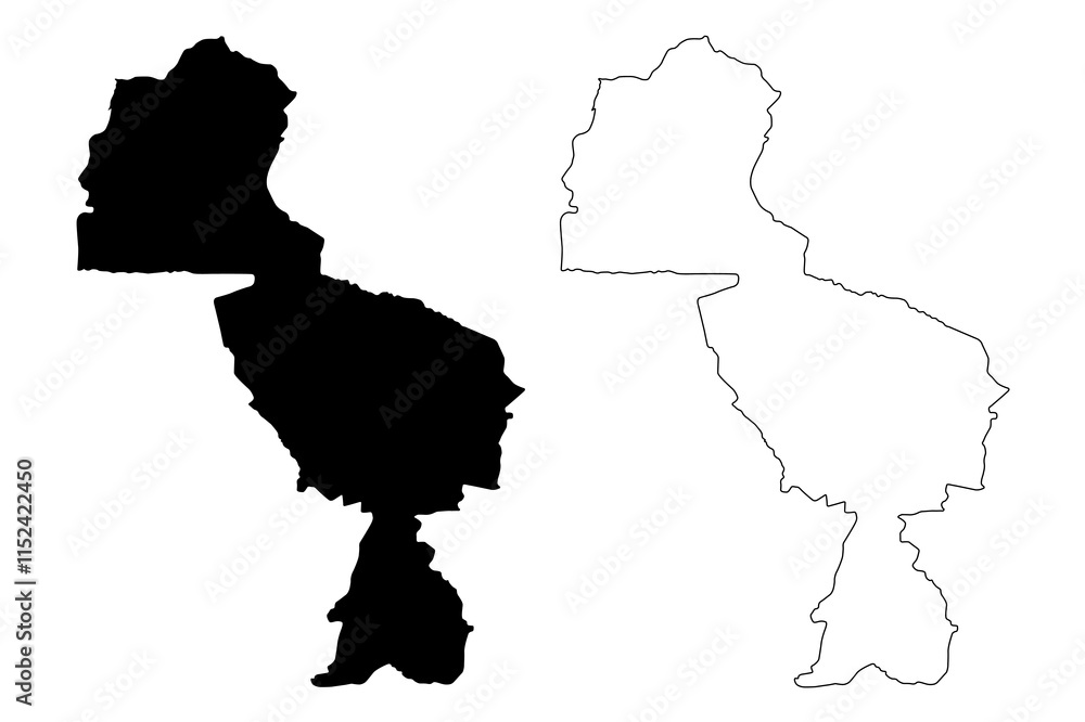 Midlands Province (Republic of Zimbabwe, Provinces of Zimbabwe) map ...
