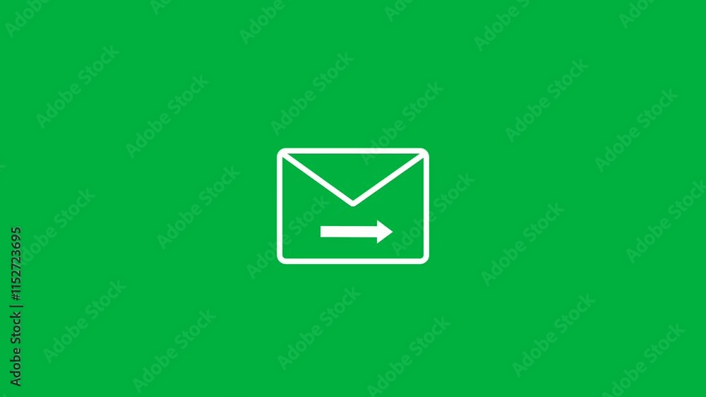 email icon animation depicting message sending for business ...