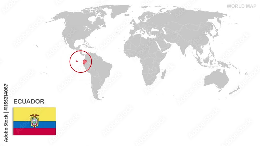 Ecuador Map flag. Ecuador Map flag background. Flag of Ecuador Map ...