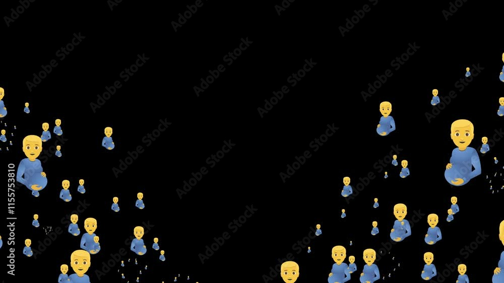 animated emoji pregnant, digital pregnant emoji, motion pregnant woman ...