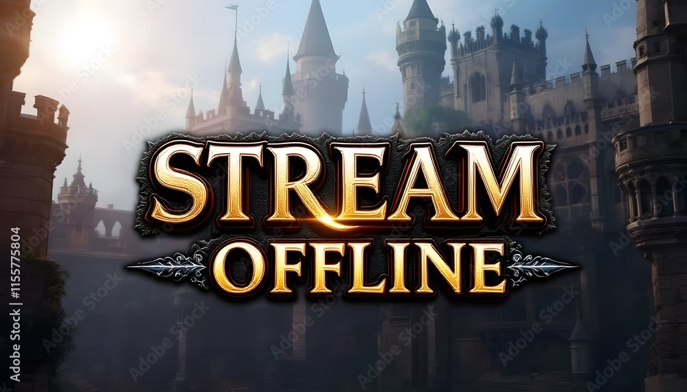 Twitch Stream Offline Screen overlay Design for Gaming Channels Stock ...