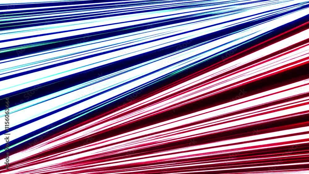 High Speed Anime Glowing Line Moving Vs Background. Red And Blue Vs ...