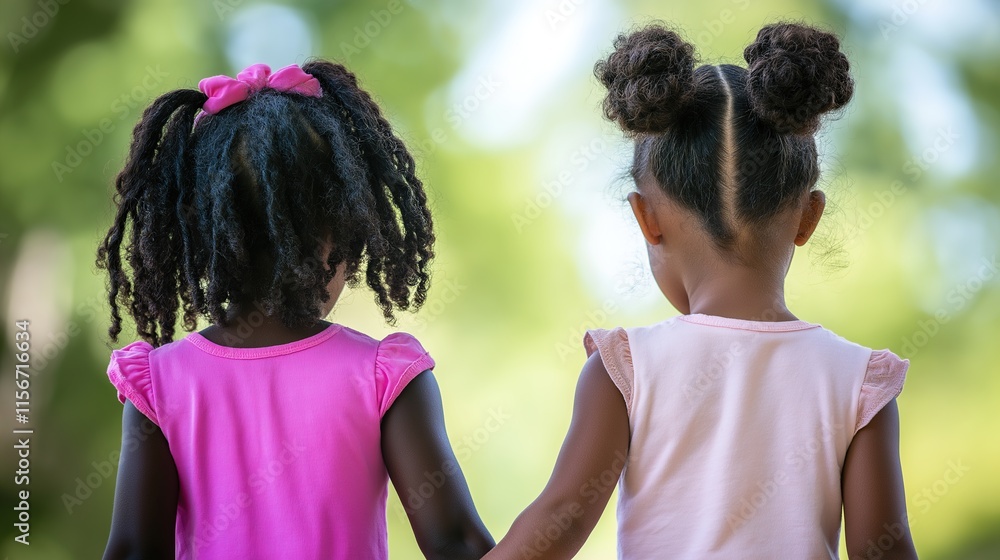 Twins communicating with each other through gestures and expressions ...