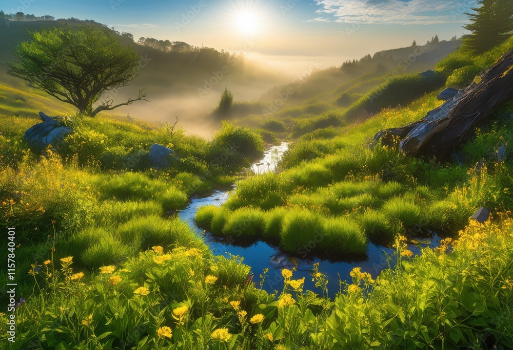 transformative landscape verdant recovery new growth after natural ...