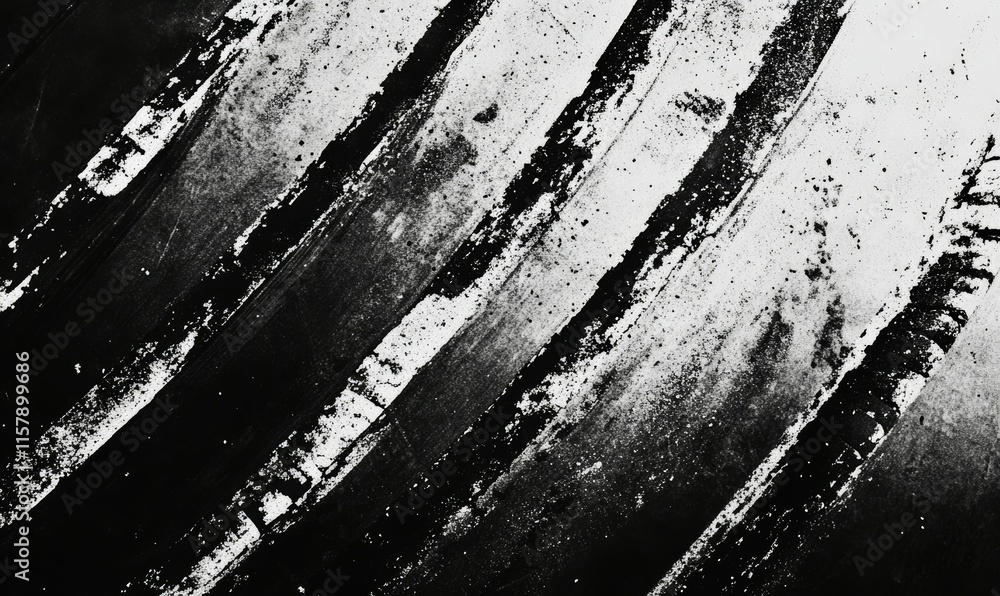 Background with texture wheel marks in skidding and rounded tire marks ...