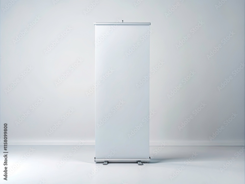 Blank Roll Up Banner, White Roll Up Stand, Empty Retractable Banner ...