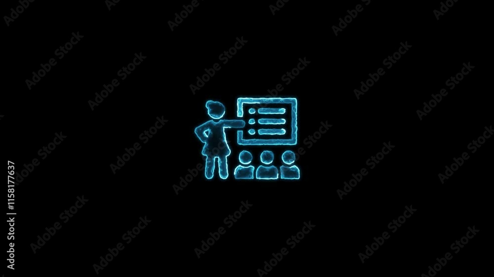 Instruction Icon Animation with Modern Design for Learning and ...