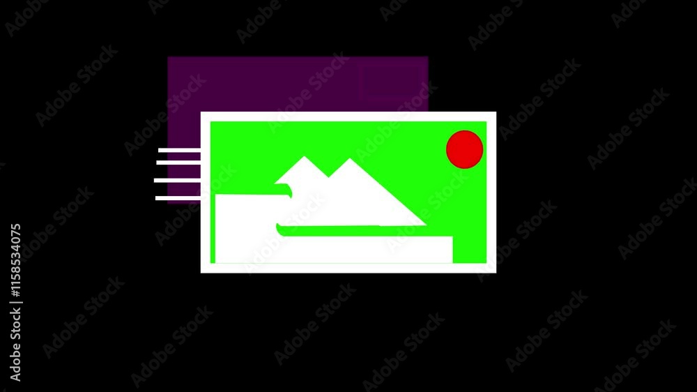 Identification card logo, national identity card icon and black ...