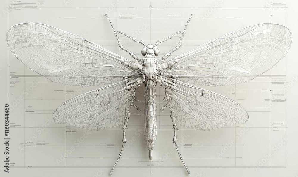 Intricate illustration of a moth created from fine lines, displayed ...