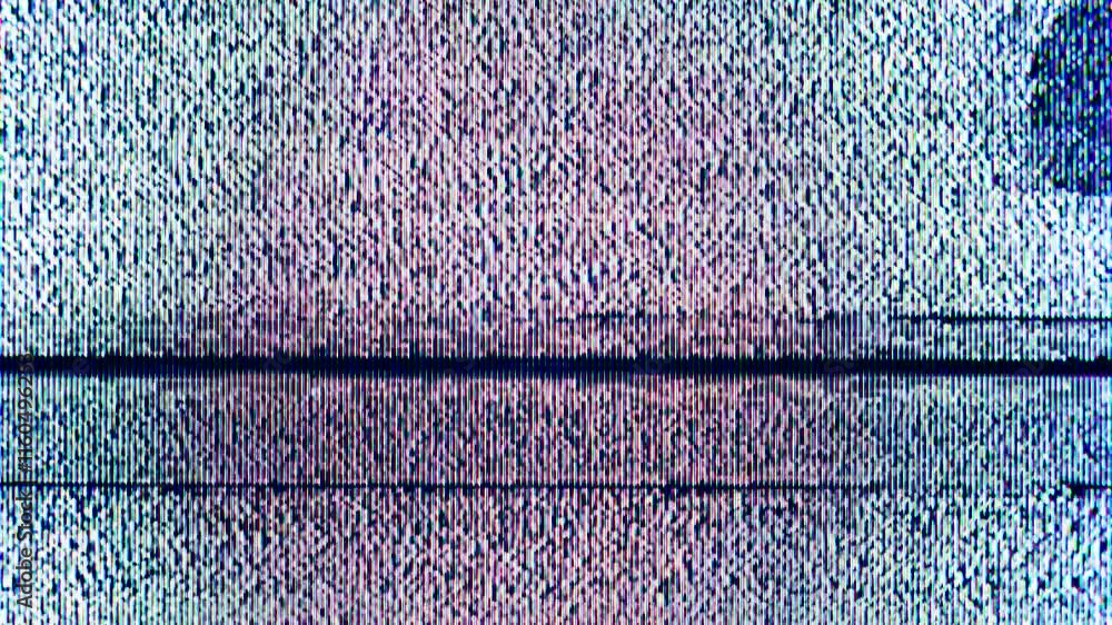 VHS Glitch noise loop animation, Real VHS flaws, noise and artifacts ...