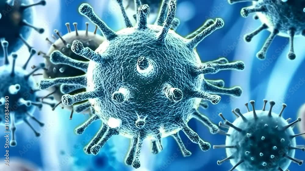 fascinating microbial universe filled with viruses, depicting their ...