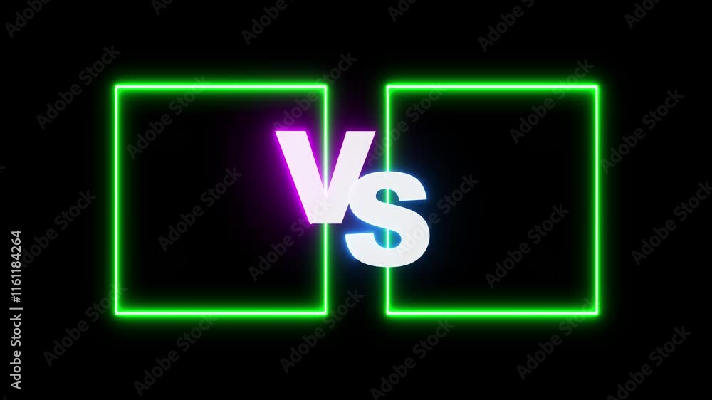 VS versus bars neon animated versus vs bars neon multiplayer co op team ...