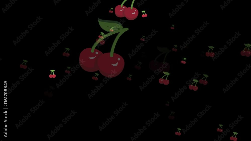 cherry, emoji, animated, fruit, red, sweet, juicy, delicious, fresh ...