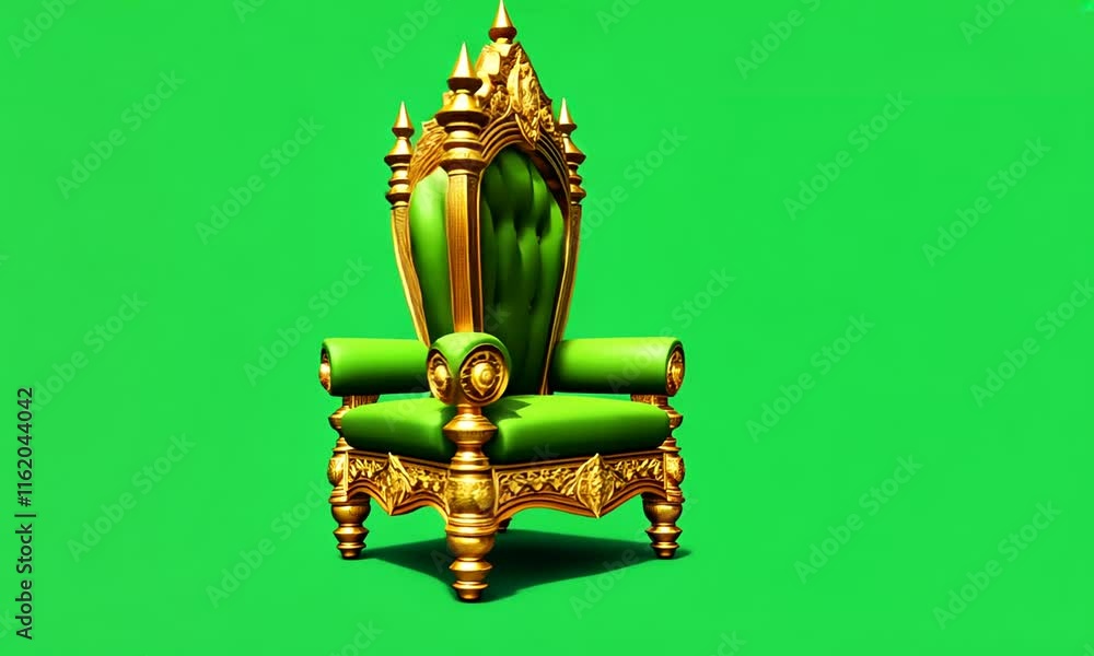 Throne, green screen backgrounds Stock Video | Adobe Stock