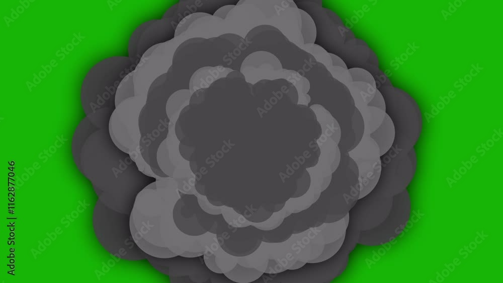 2D FX smoke explosions, motion graphics hand drawn animations of ...