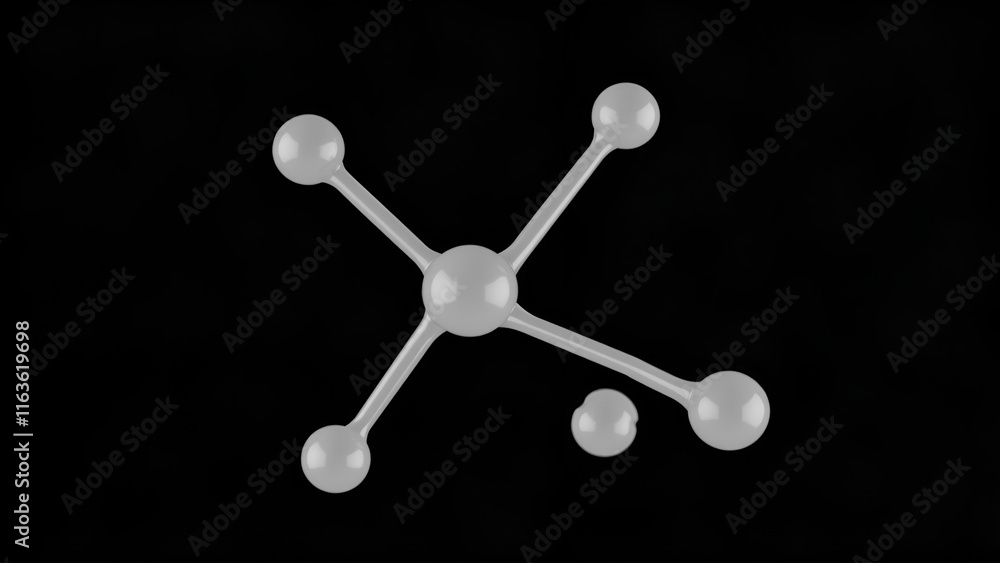 Photo & Art Print Ketamine molecule, rotating 3D model of dissociative ...