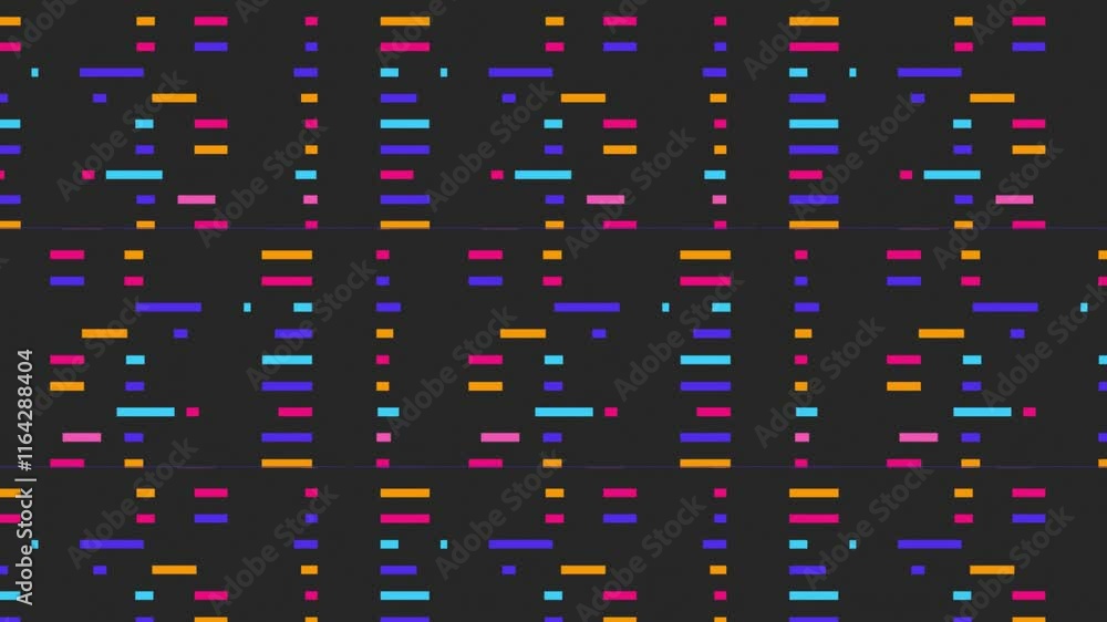 Screen with lines of code ai video background text animated cartoon ...