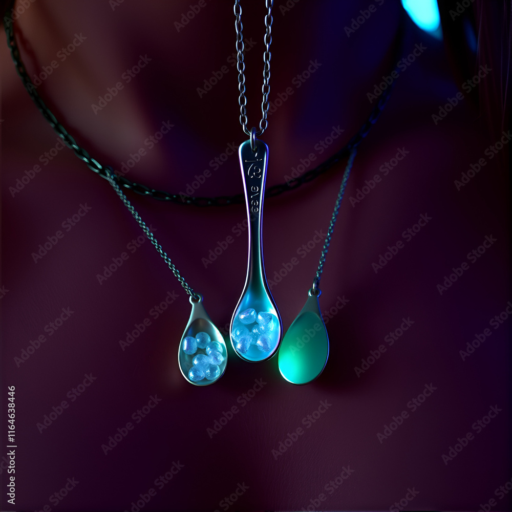 Tiny ketamine spoons worn as necklaces symbolize underground rave ...