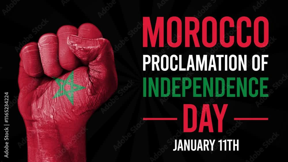 Morocco Proclamation of Independence Day is celebrated on January 11th ...