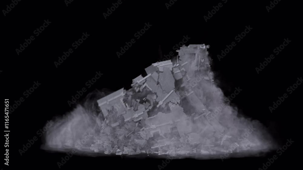 House earthquake Destruction effect, House Destruction, House Building ...