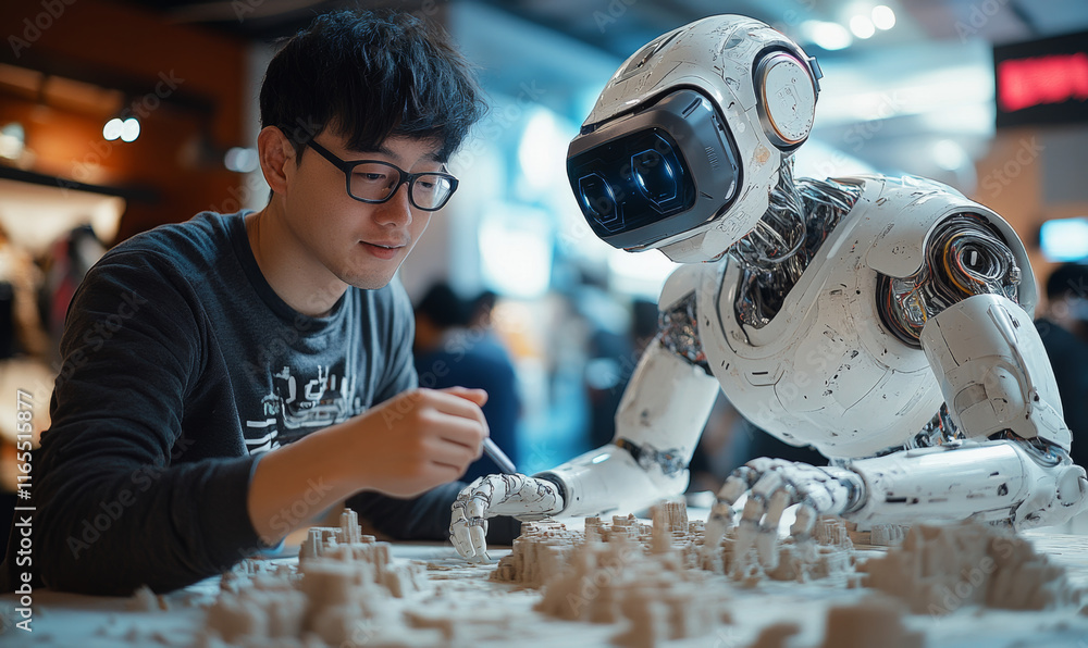 A game developer and an AI creative partner designing a complex video ...