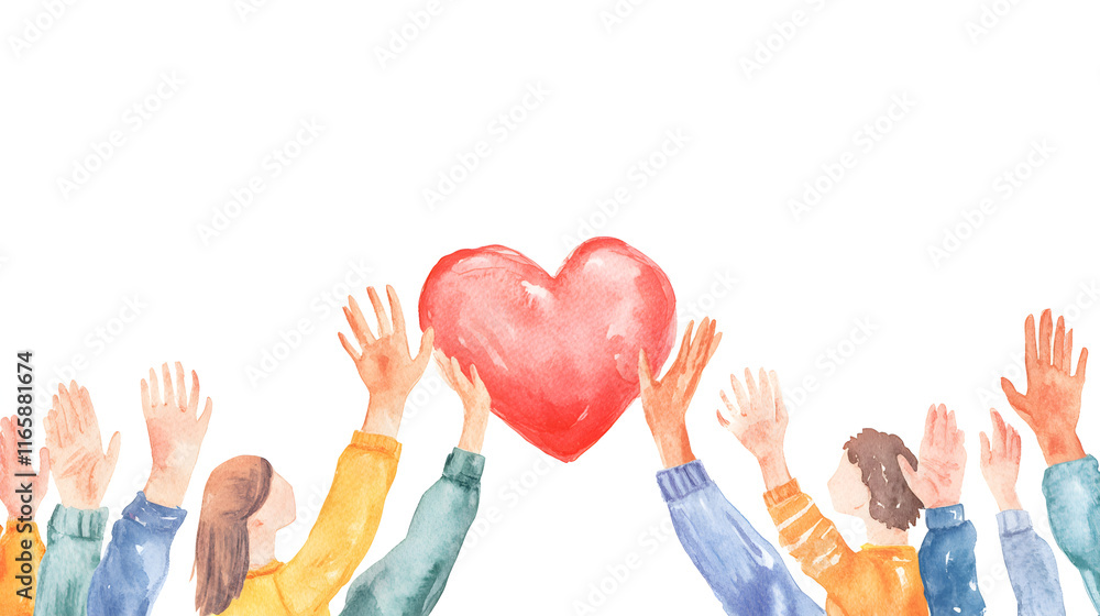 Flyer brochure with volunteer group of people editable poster template ...