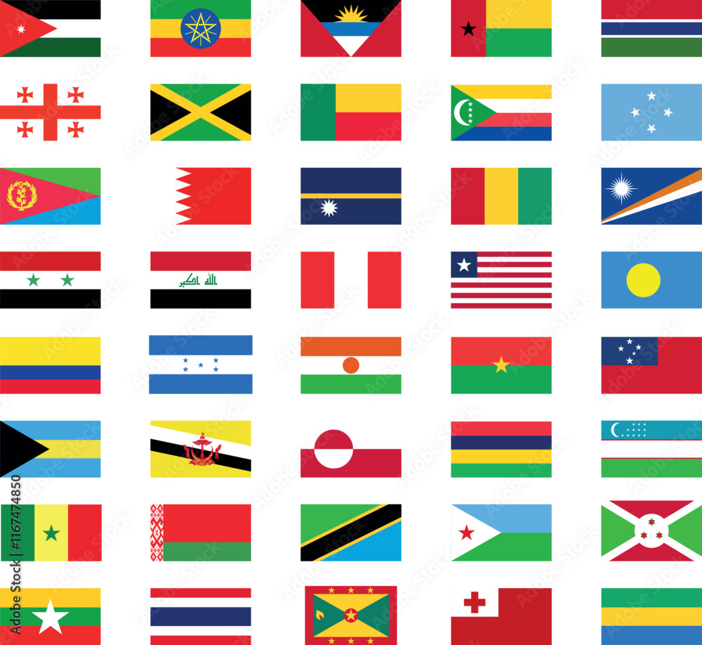 Poster World flags. National flags set. Flags of countries – Wall Art ...