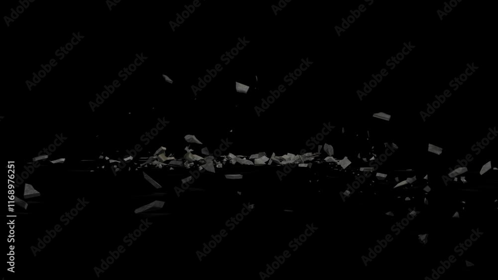 Immersive VFX Overlay of Collapsing Cement and Falling Debris: A ...