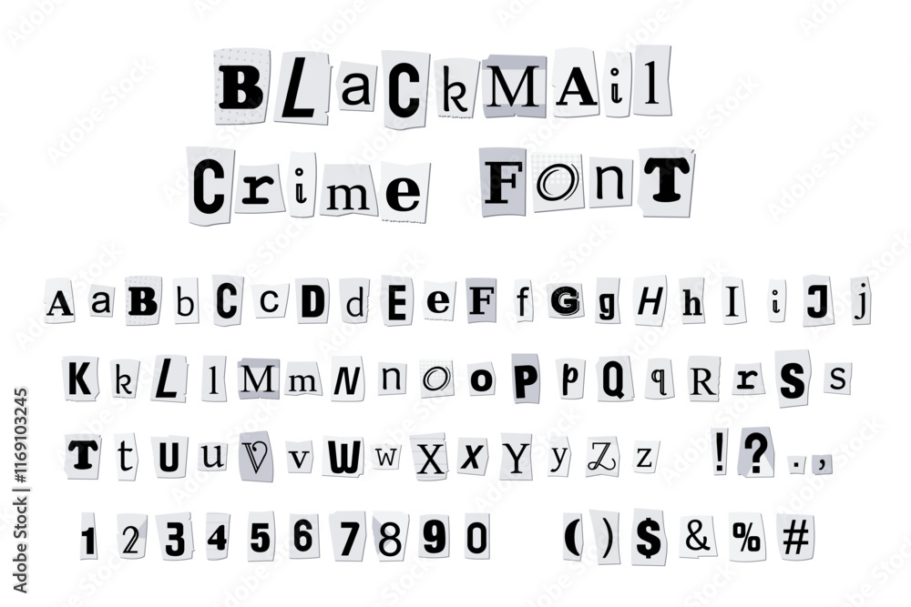 Poster Ransom note font – Wall Art | UkPosters