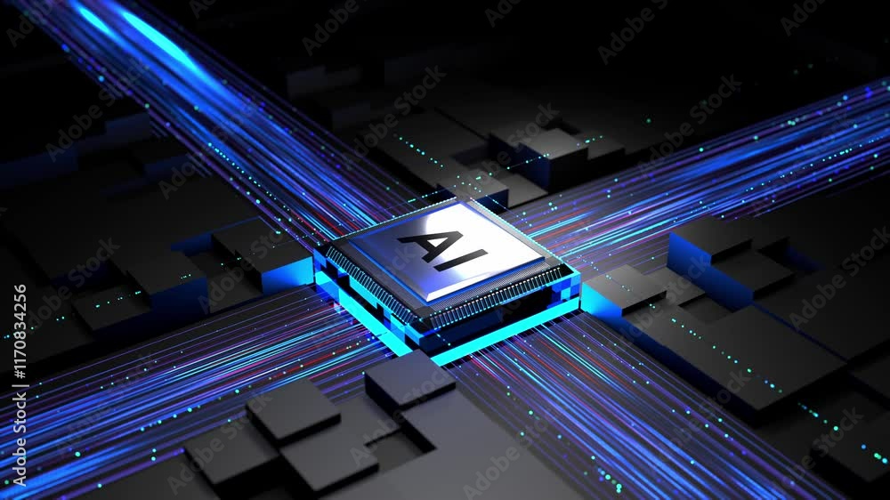 activating artificial intelligence (AI) microchip and powering system ...