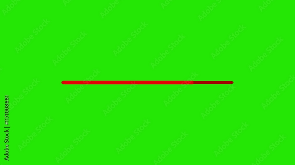 Red color loading bar animation. Downloading, progress bar with data ...