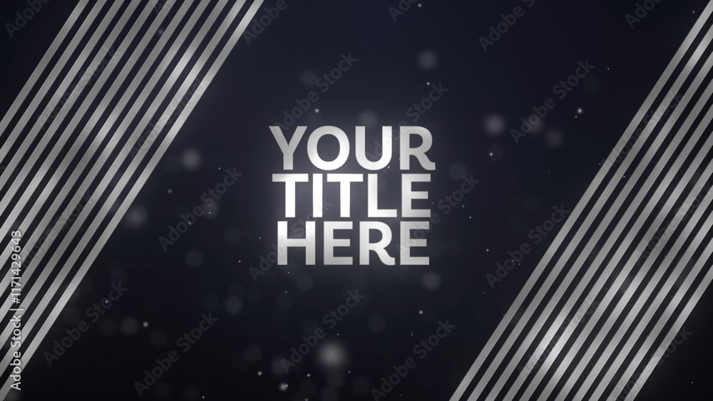 Modern Award Winning Silver Title Intro Stock Template | Adobe Stock